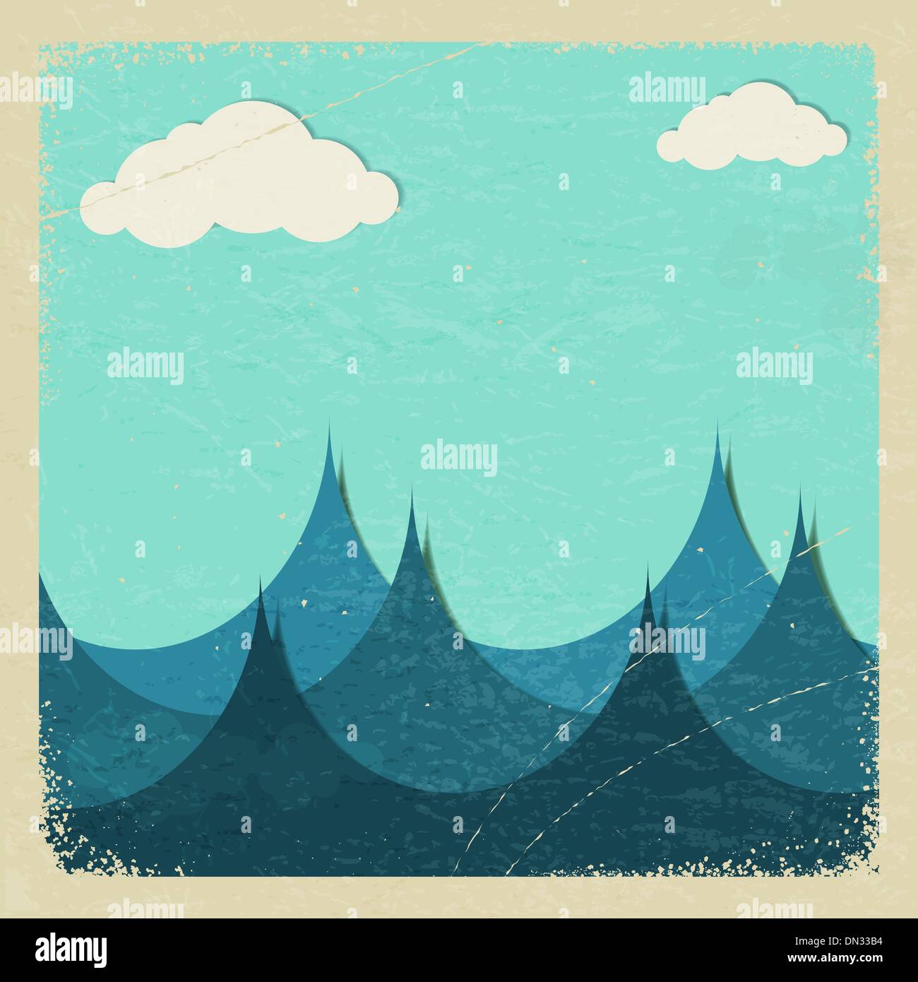 Stormy sea sky Stock Vector Images - Alamy