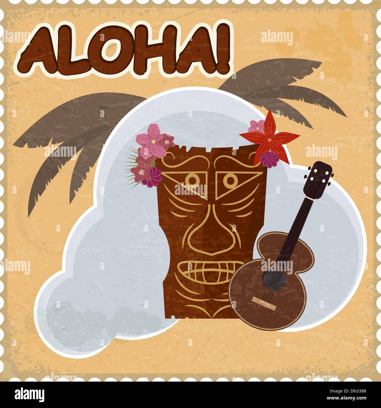Hawaiian culture travel hawaii Stock Vector Images - Alamy