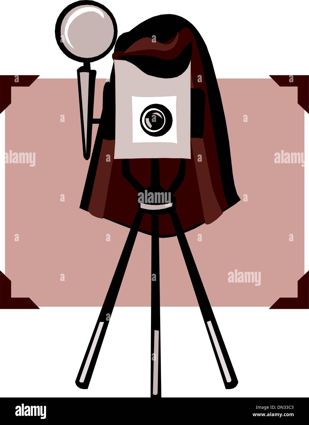 1950s camera Stock Vector Images - Alamy