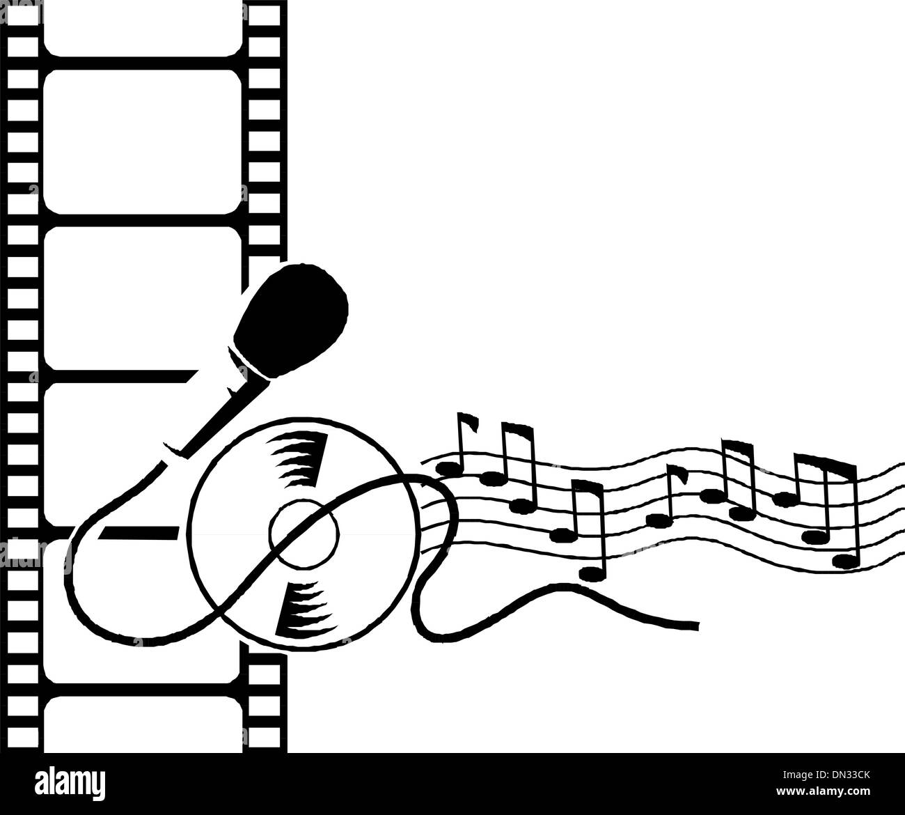 Background professional audio musical Stock Vector Images - Alamy