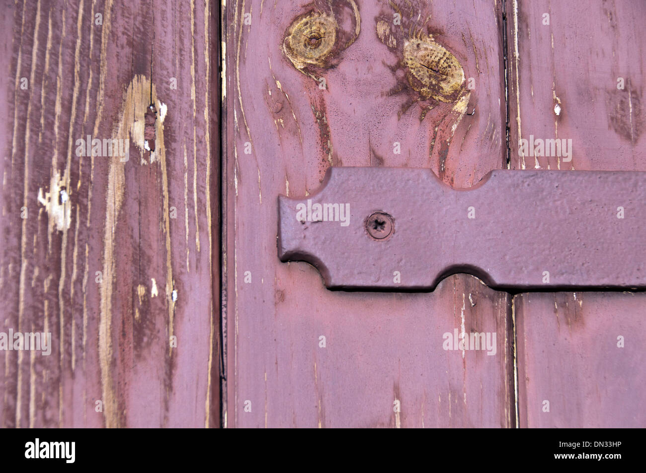 A close up of a weathered wooden door Stock Photo - Alamy
