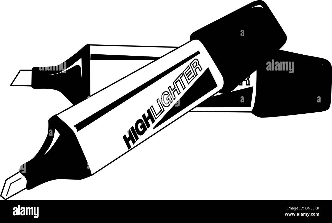 Drawing with markers Stock Vector Images - Alamy