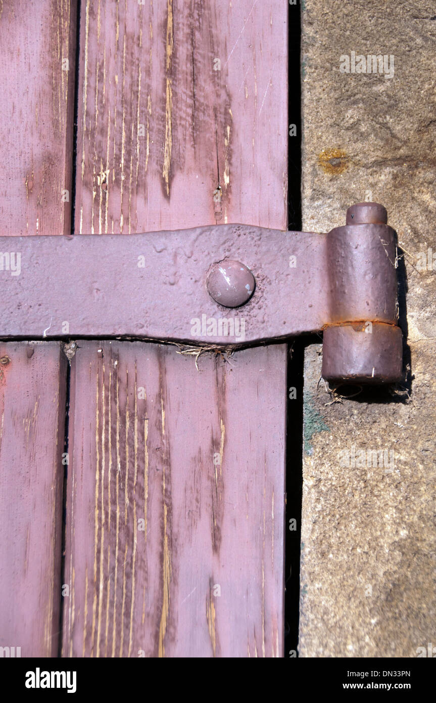 A close up of a weathered wooden door Stock Photo - Alamy