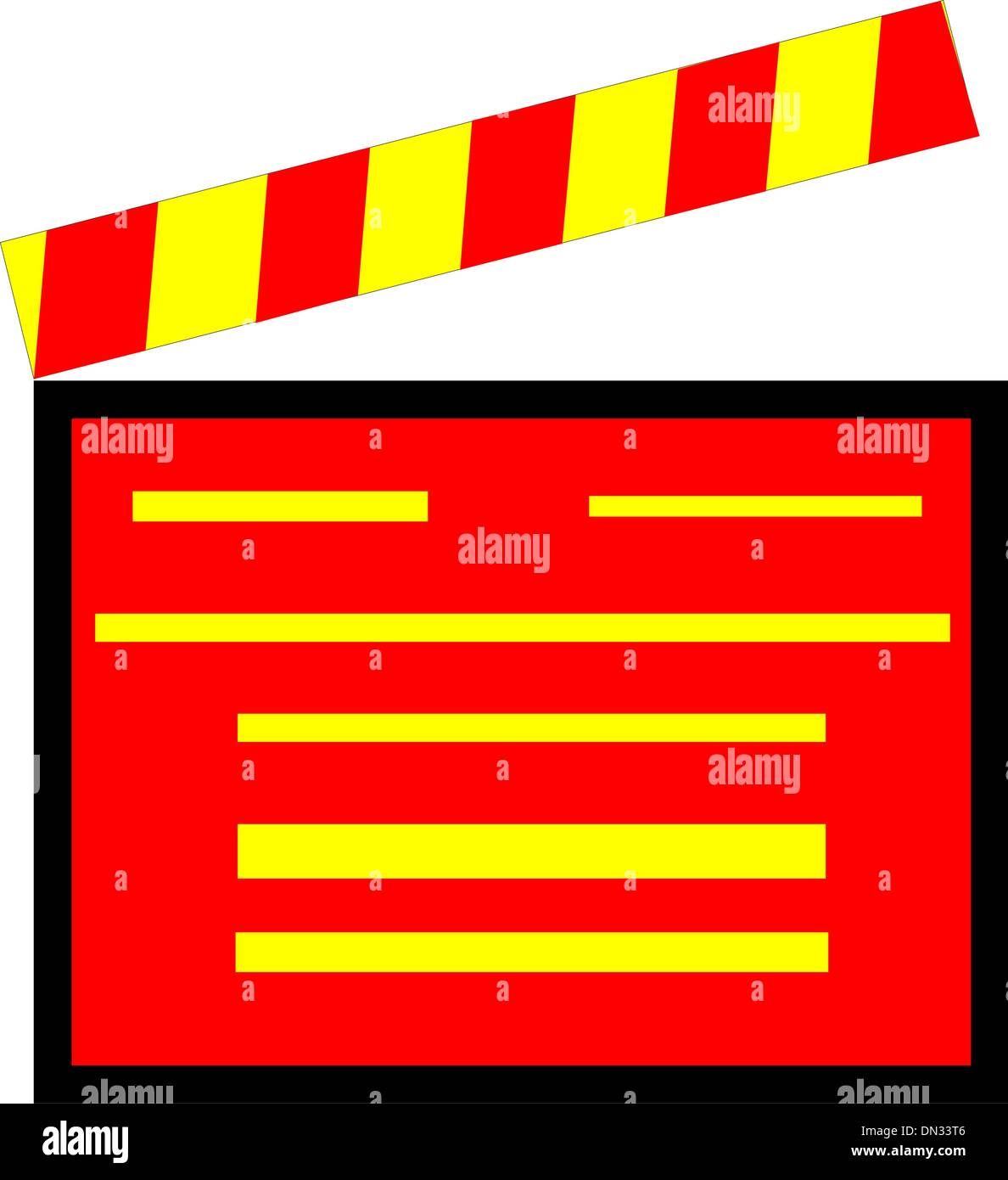 Movie clapper board Stock Vector Image & Art - Alamy