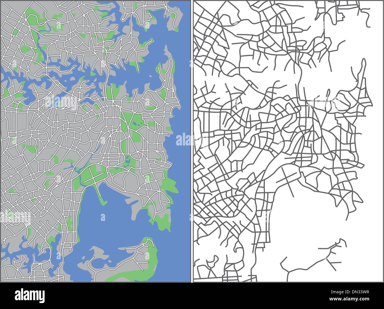 Sydney map hi-res stock photography and images - Alamy