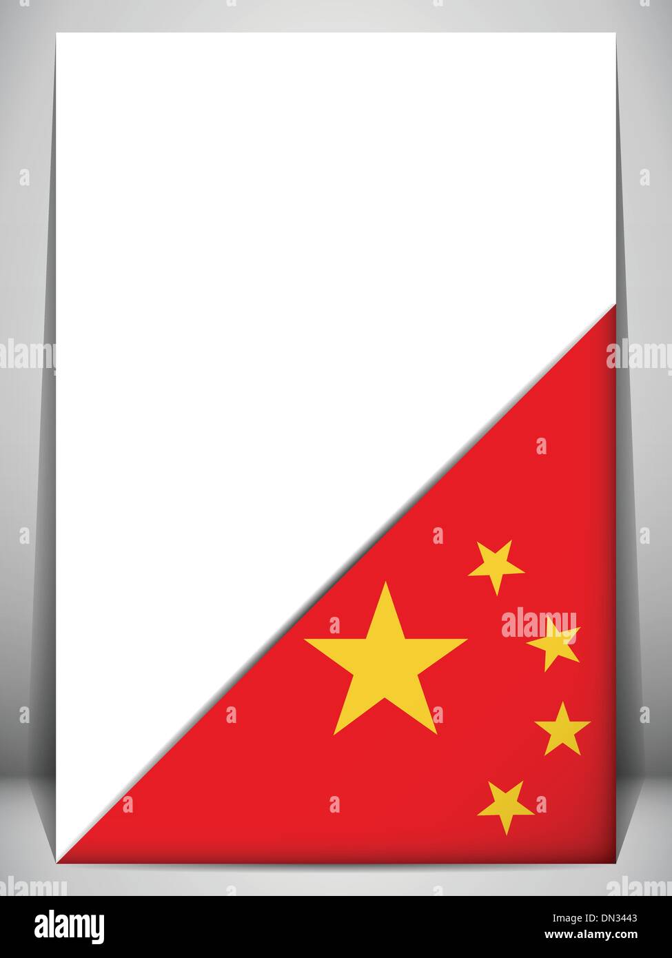 Folded china flag Stock Vector Images - Alamy