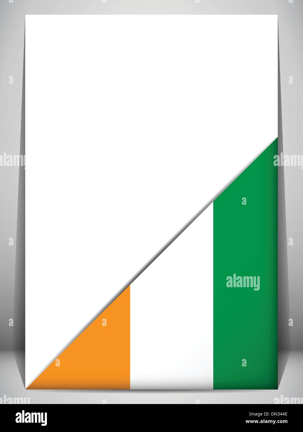 Ireland Country Flag Turning Page Stock Vector Image & Art - Alamy