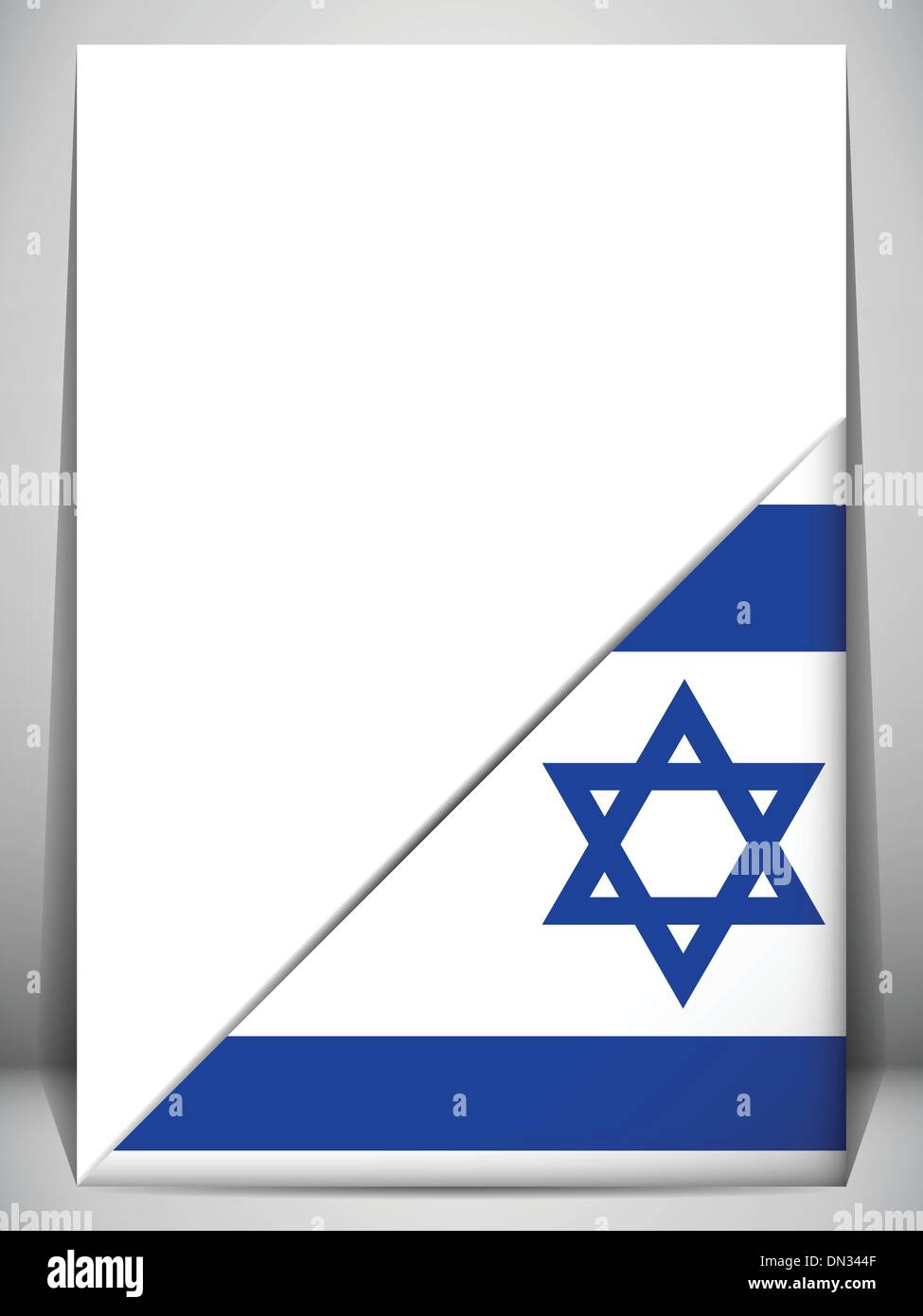 Israel flag folded Stock Vector Images - Alamy
