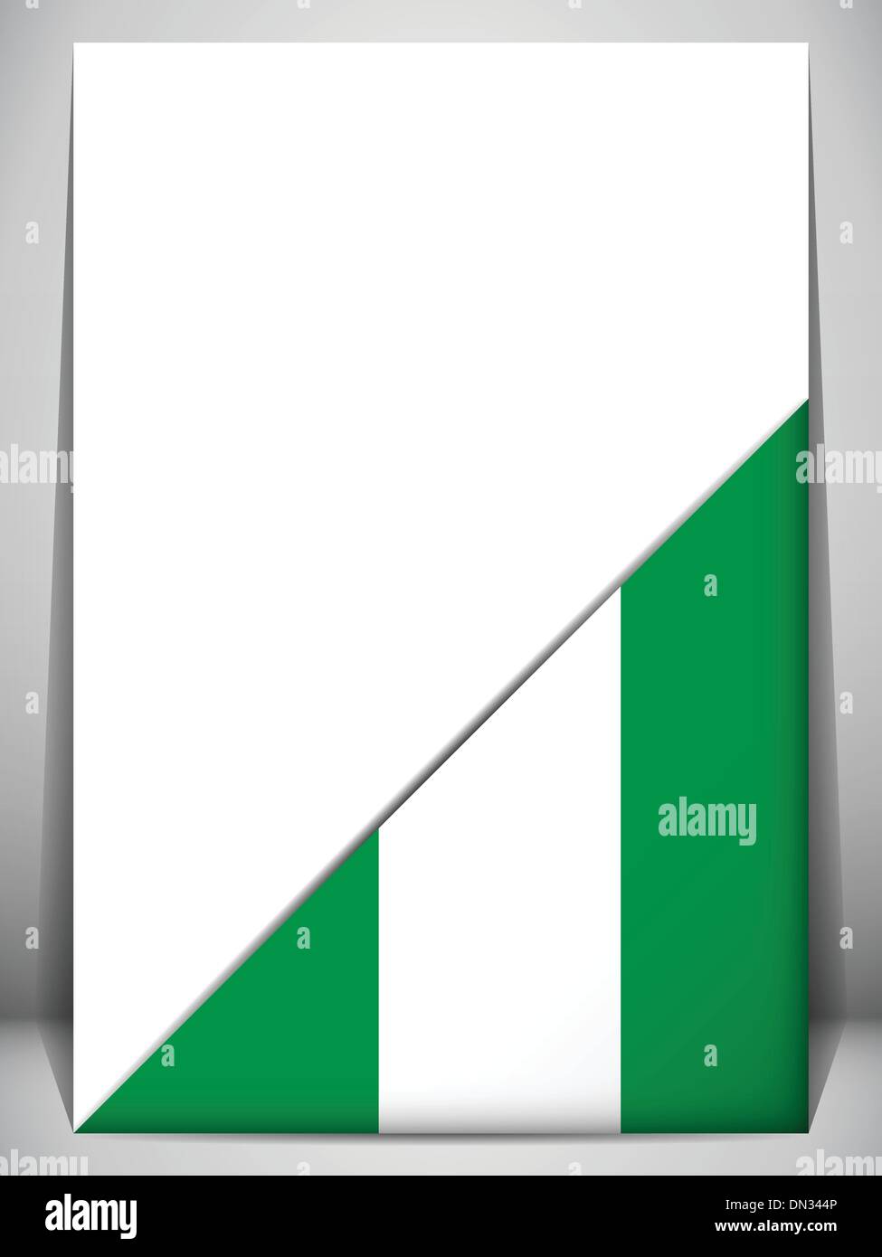 Nigeria Country Flag Turning Page Stock Vector Image & Art - Alamy