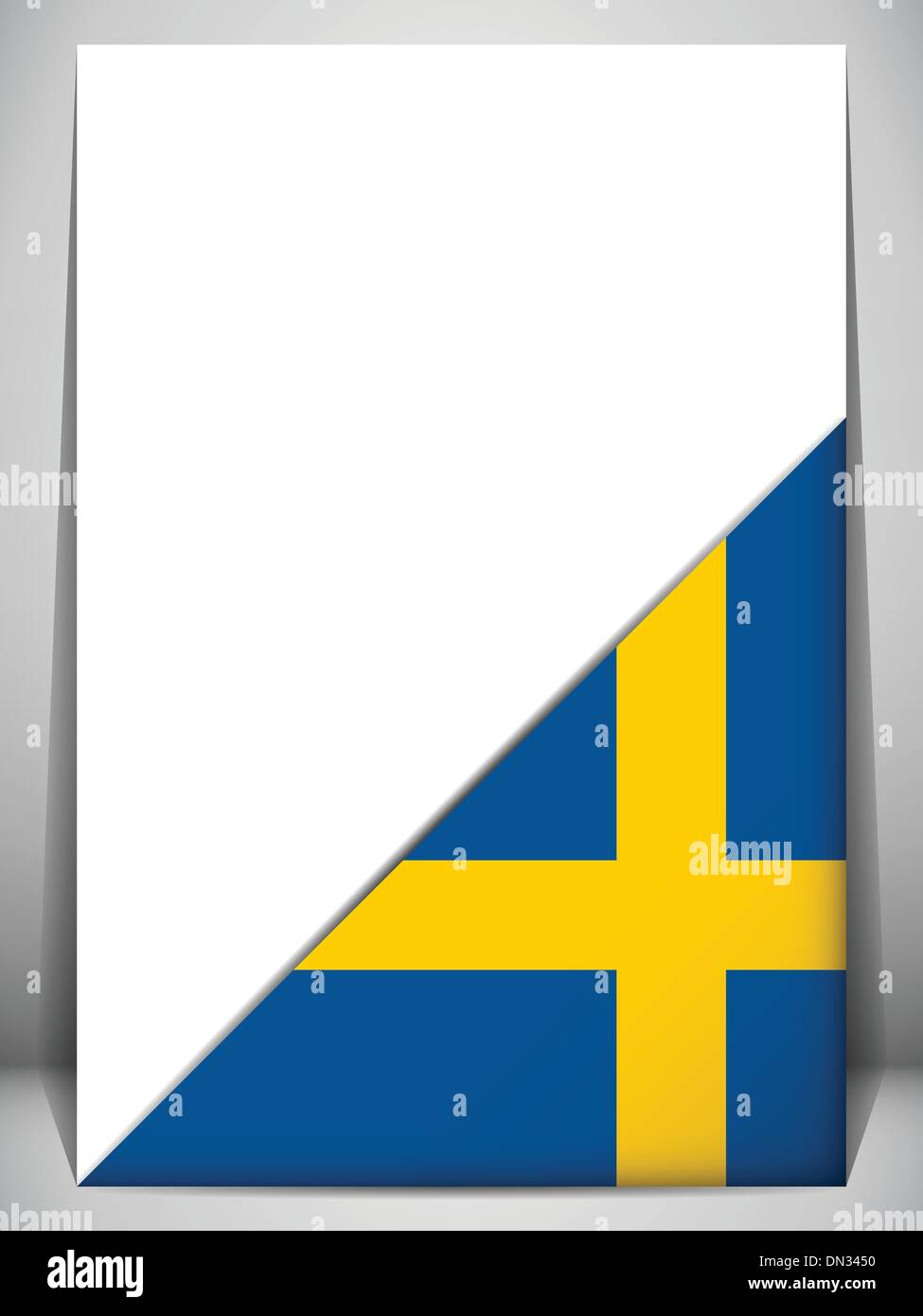 Sweden Country Flag Turning Page Stock Vector Image & Art - Alamy
