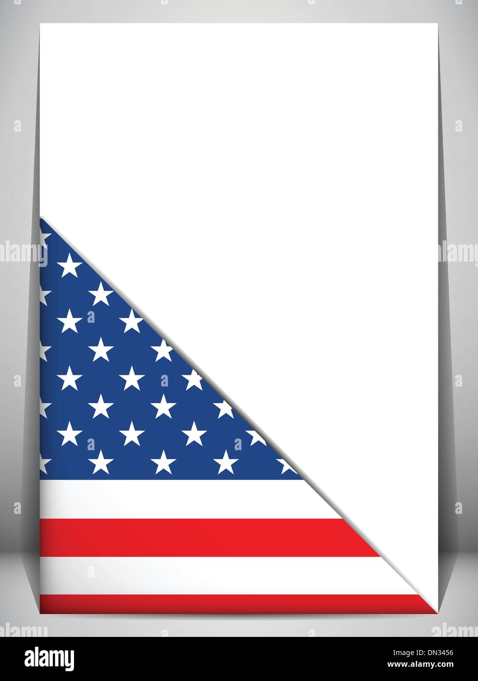 Usa corner flag icon Stock Vector Images - Alamy