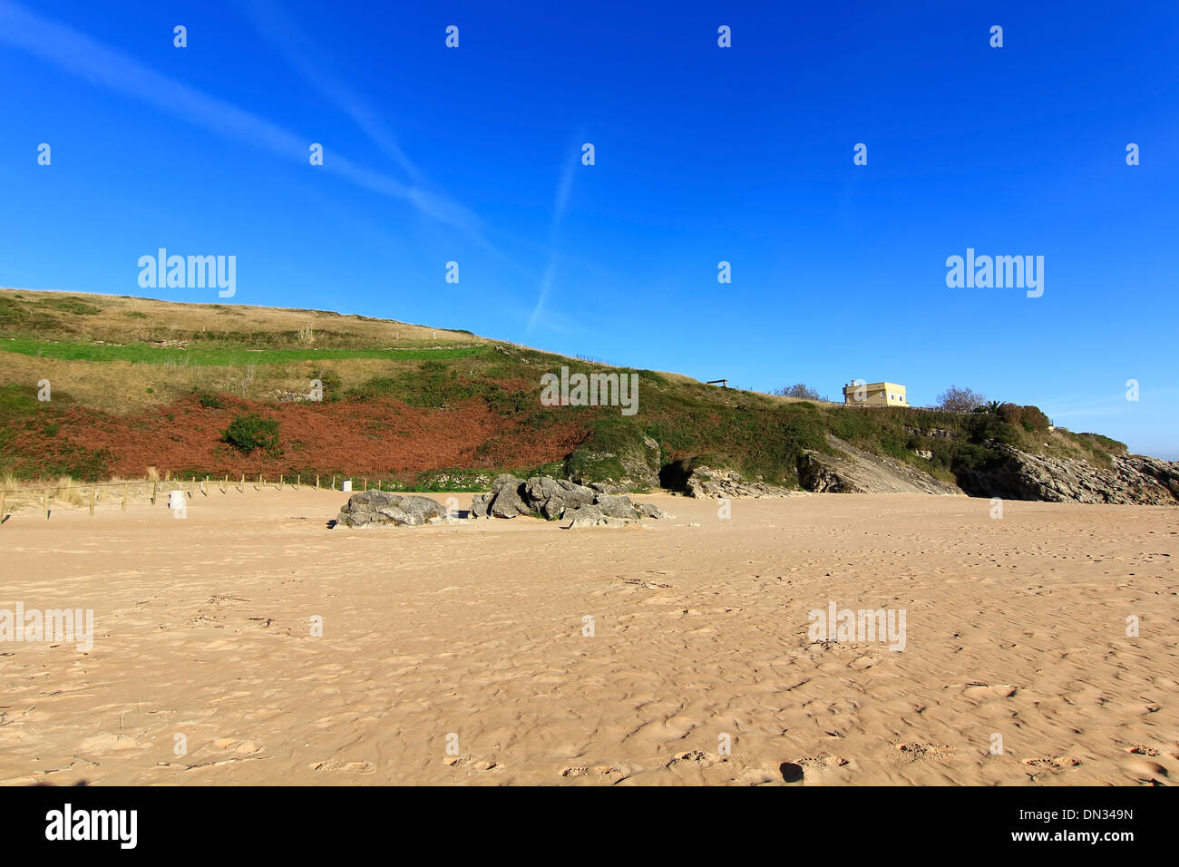 small sandy beach in North Sea Stock Photo - Alamy