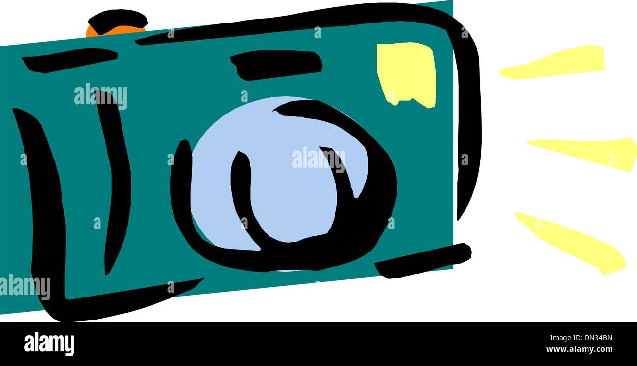 Compact digital foto camera Stock Vector Image & Art - Alamy