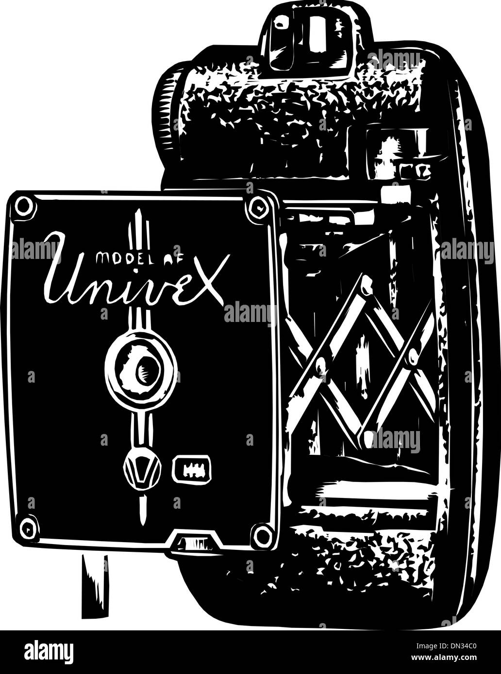 Vintage box camera Black and White Stock Photos & Images - Alamy