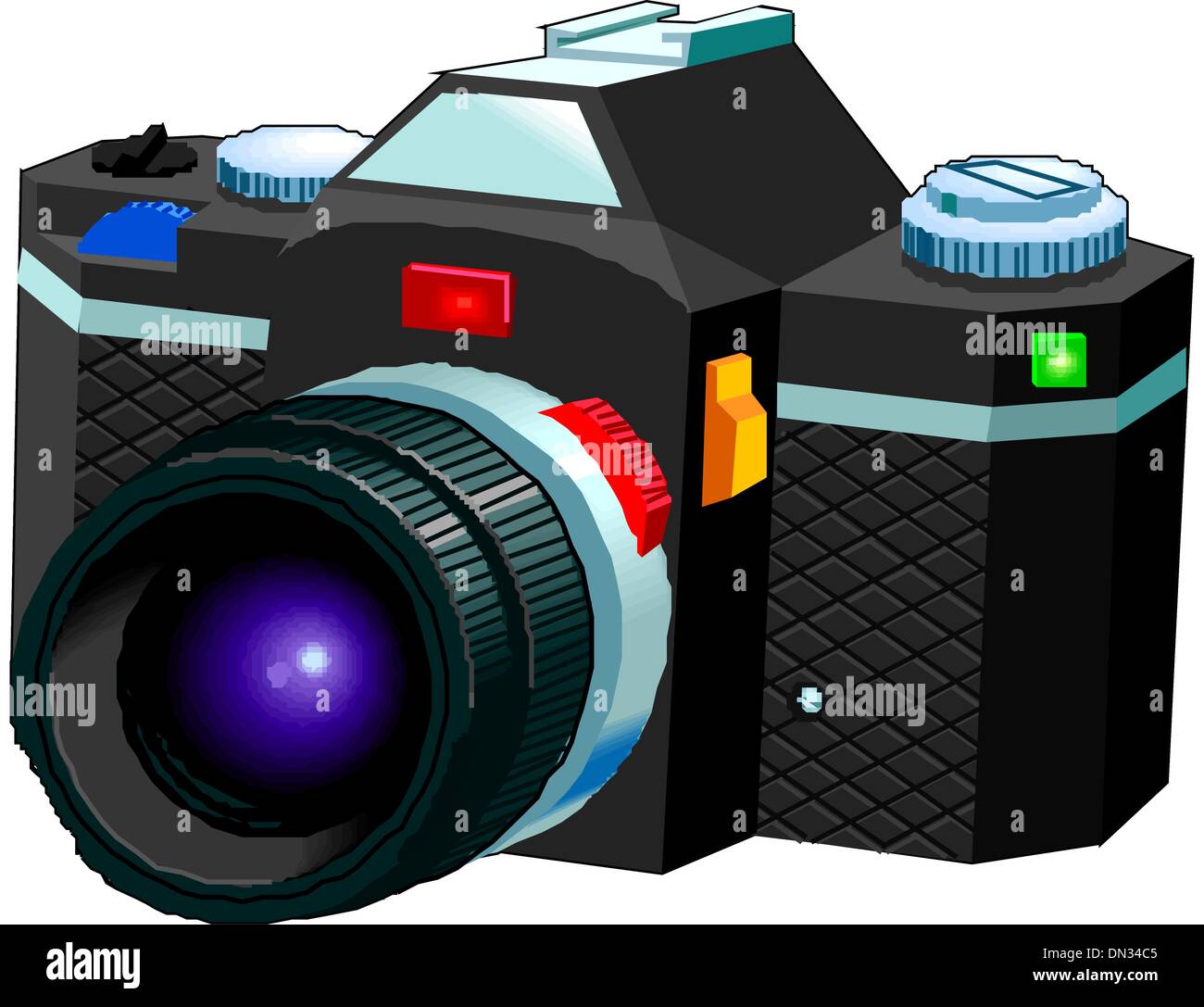 Professional slr camera Stock Vector Image & Art - Alamy