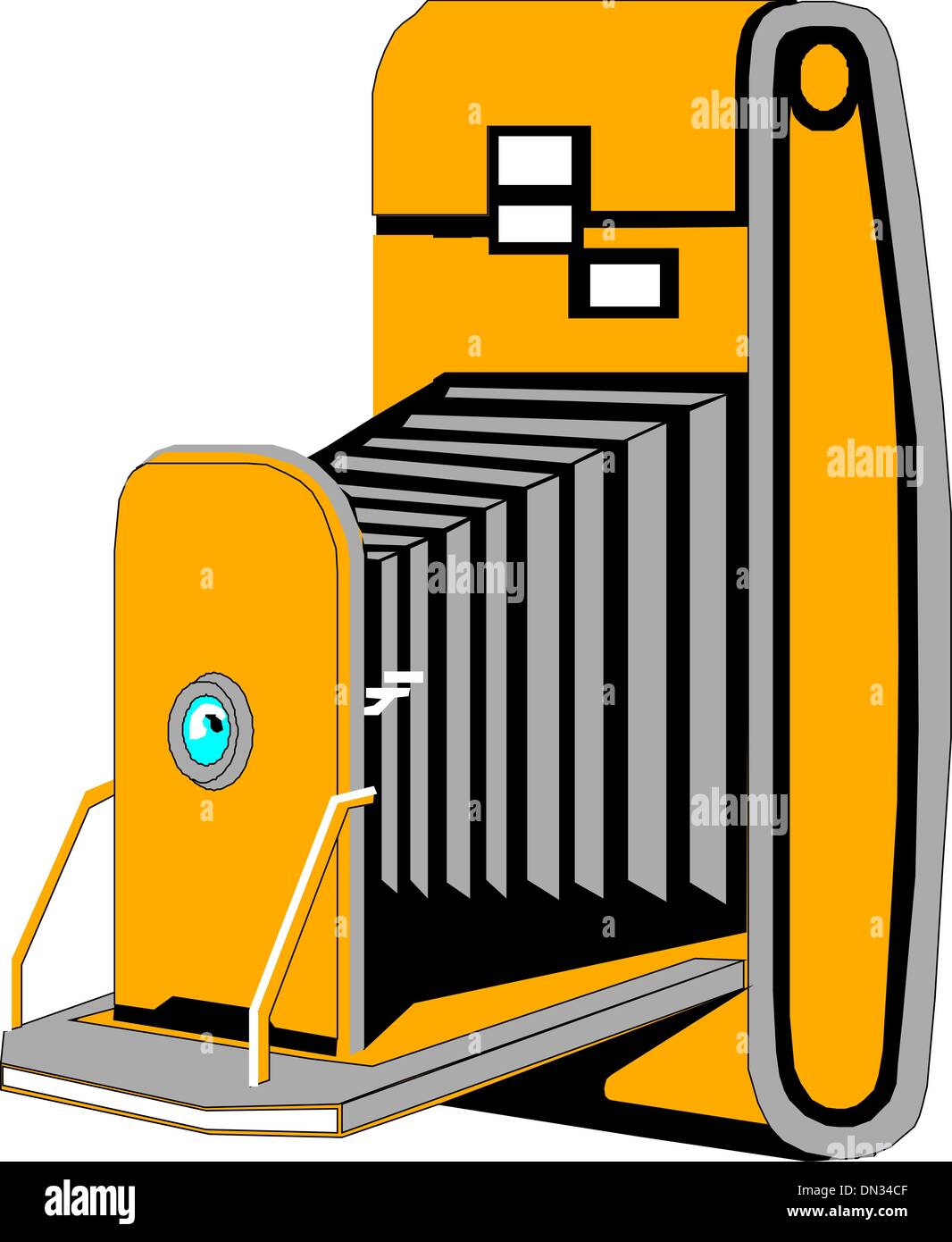 Old flash camera Stock Vector Images - Alamy