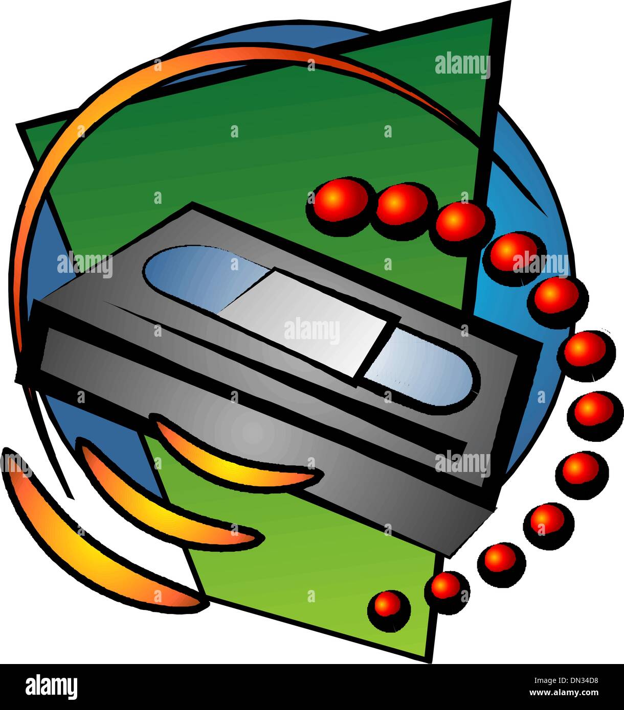 Vhs tape Stock Vector Images - Alamy