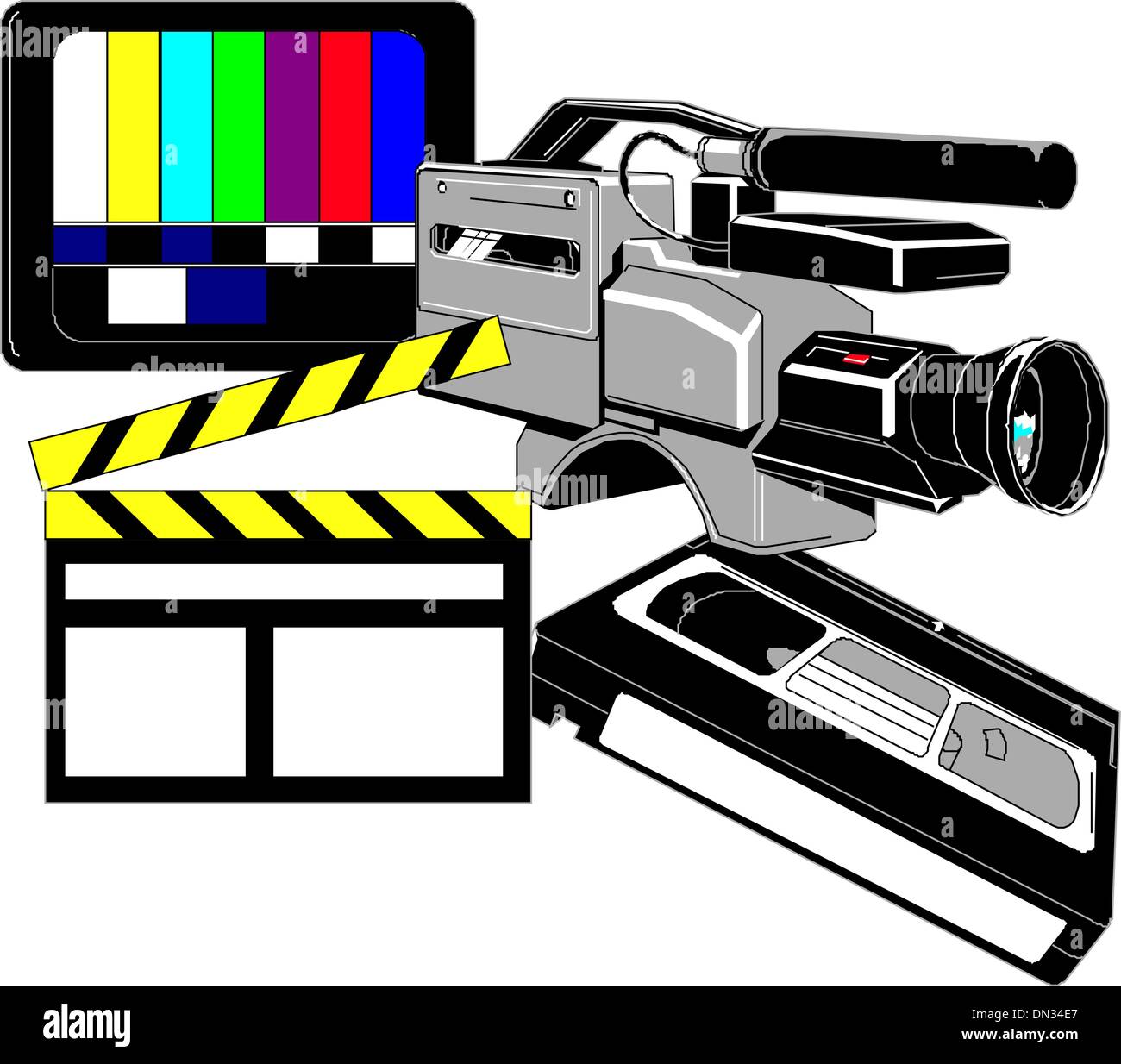 Movie set studio Stock Vector Images - Alamy