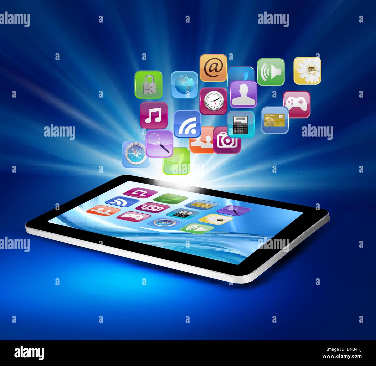 Tablet vector vectors hi-res stock photography and images - Alamy