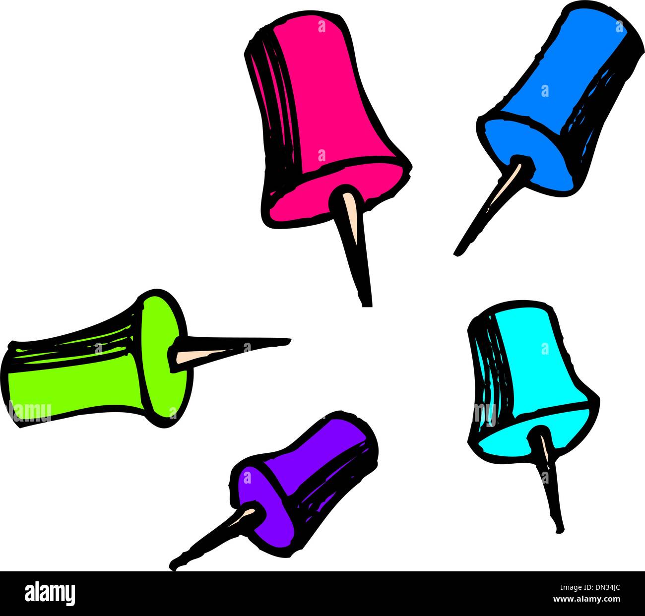 Red Pins Vector Vectors High Resolution Stock Photography and Images ...