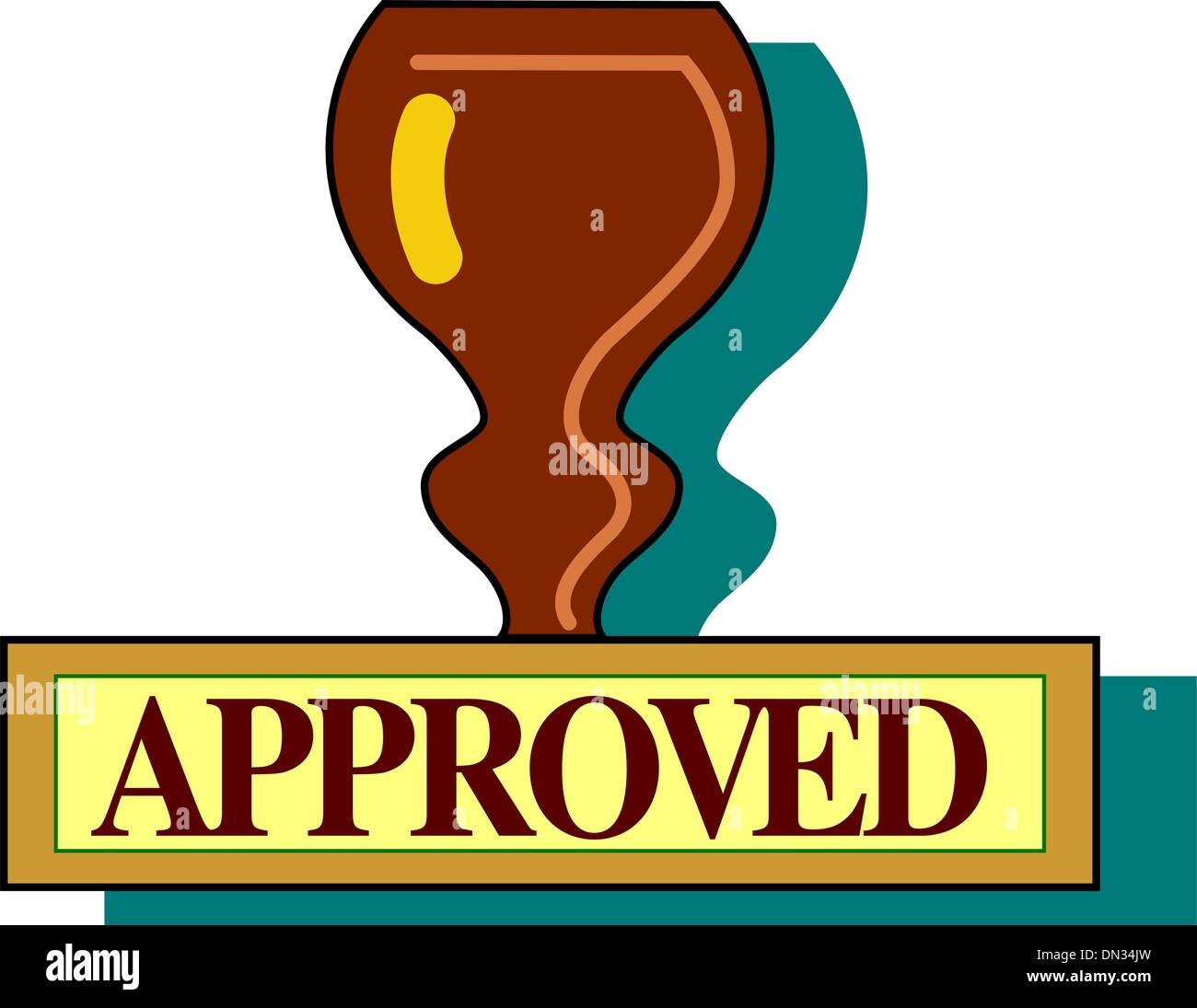 Wooden stamp Stock Vector Images - Alamy