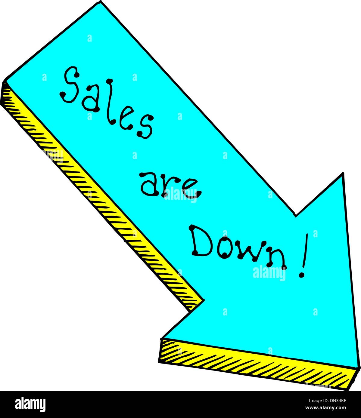 sales are down Stock Vector Image & Art - Alamy