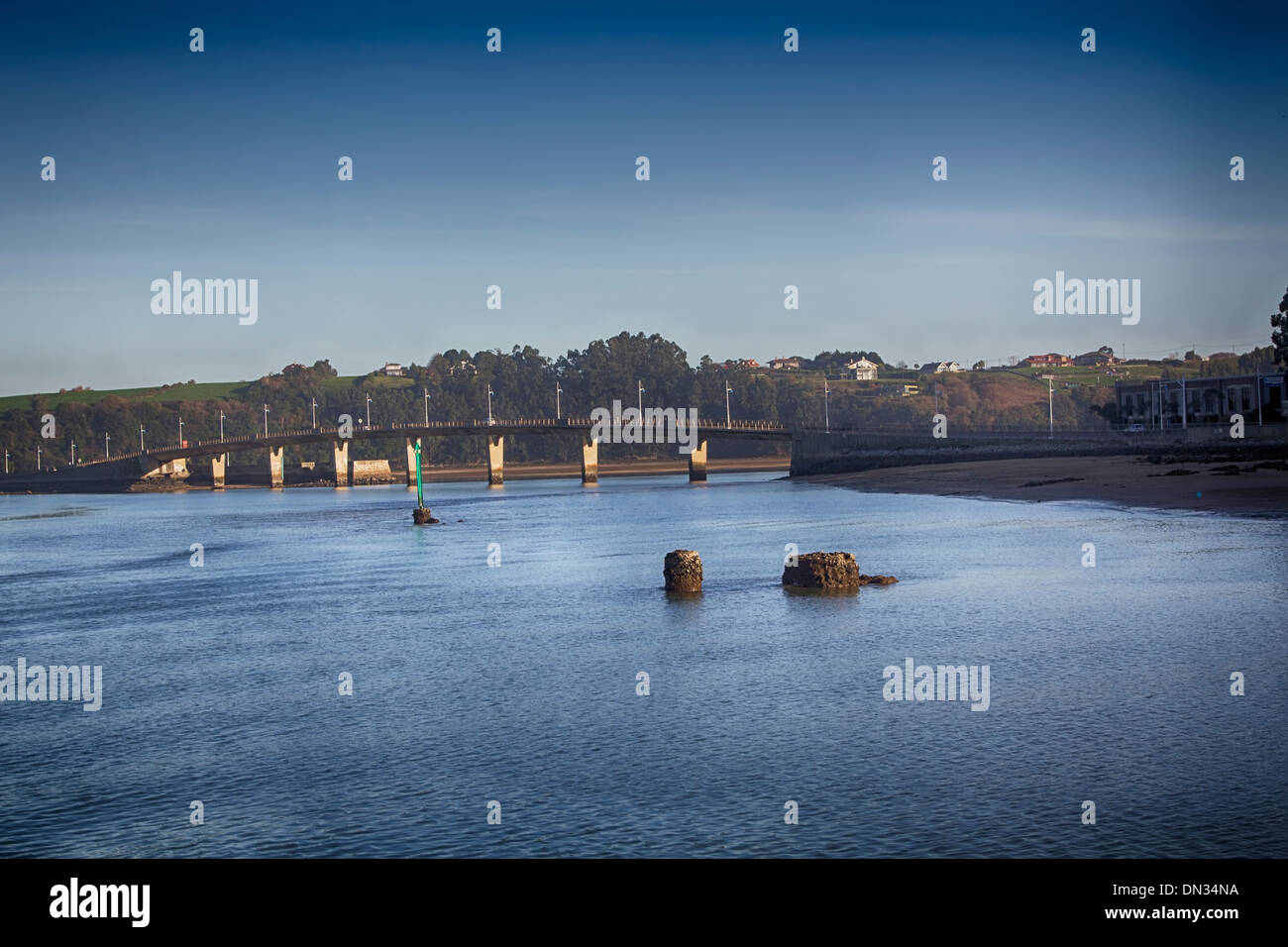 landscape of the city of Santander, Spain from the sea Stock Photo - Alamy