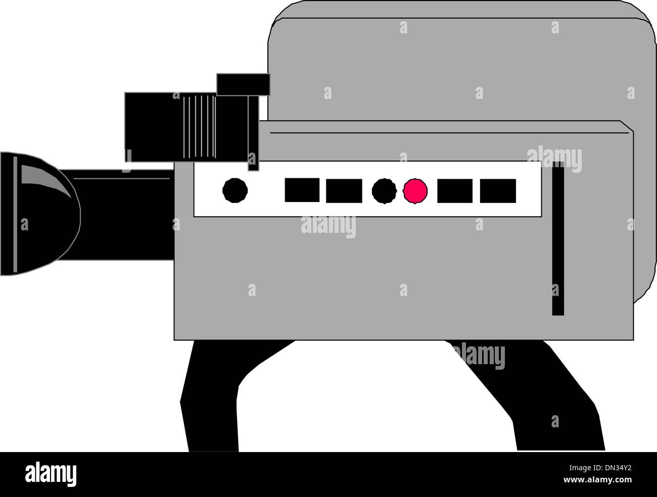 Cinematography camera front Stock Vector Images - Alamy