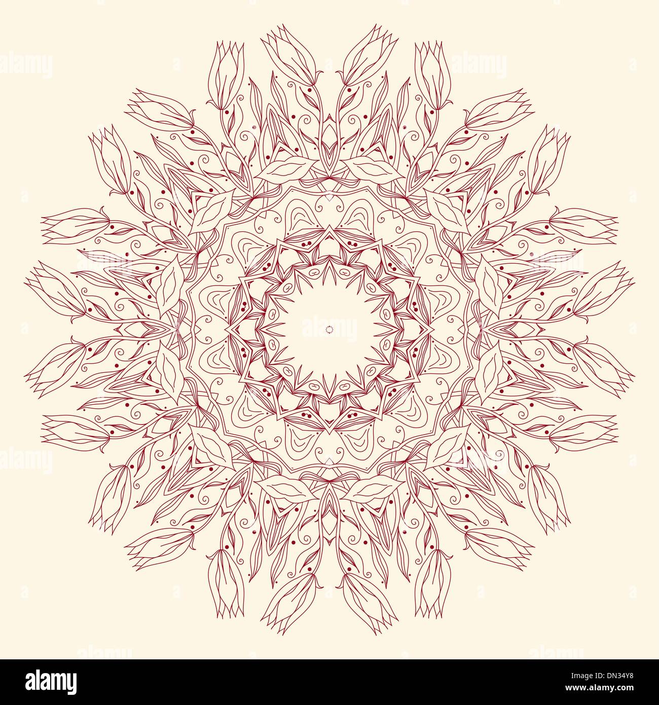 Ornamental round lace pattern Stock Vector Image & Art - Alamy