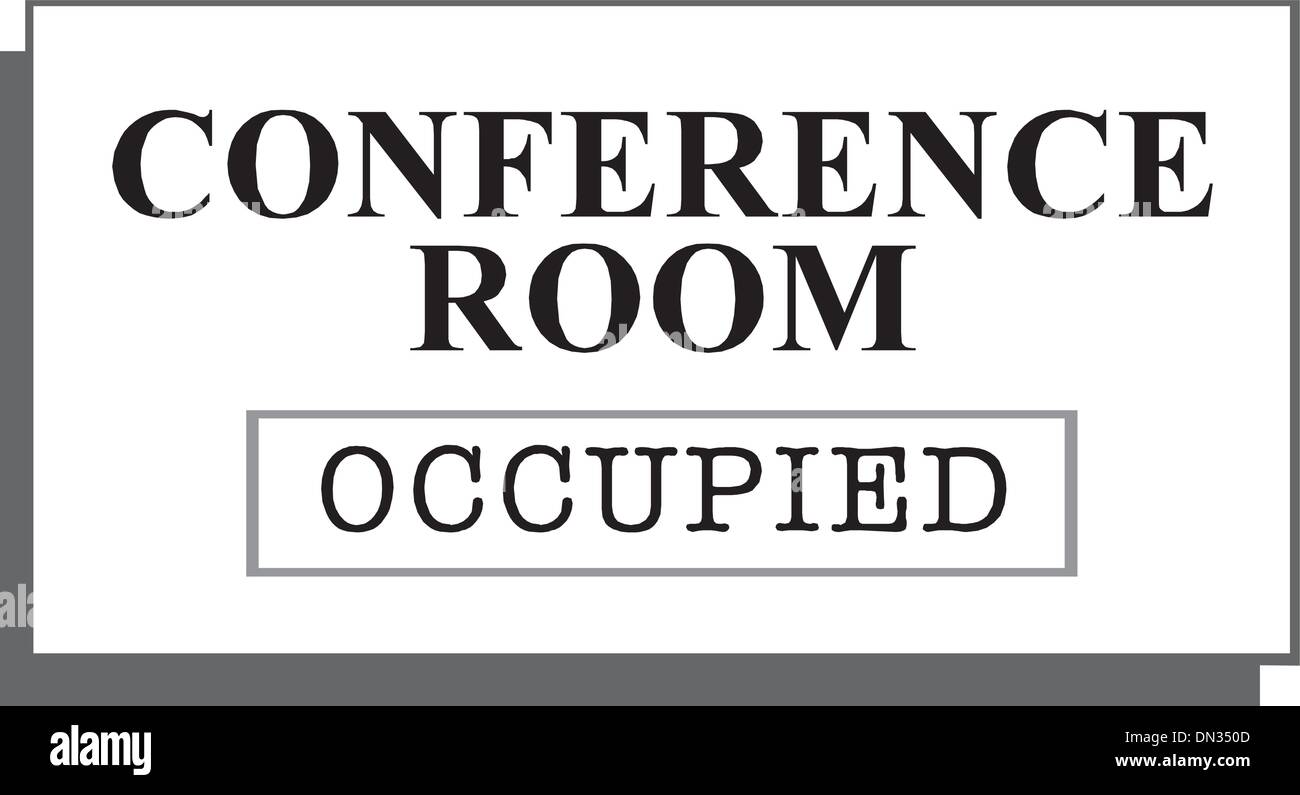 Conference room through glass Stock Vector Images - Alamy