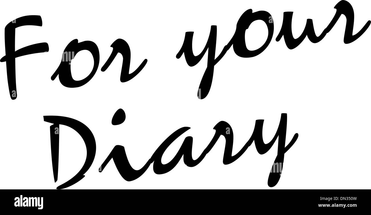 Diary writing Stock Vector Images - Alamy