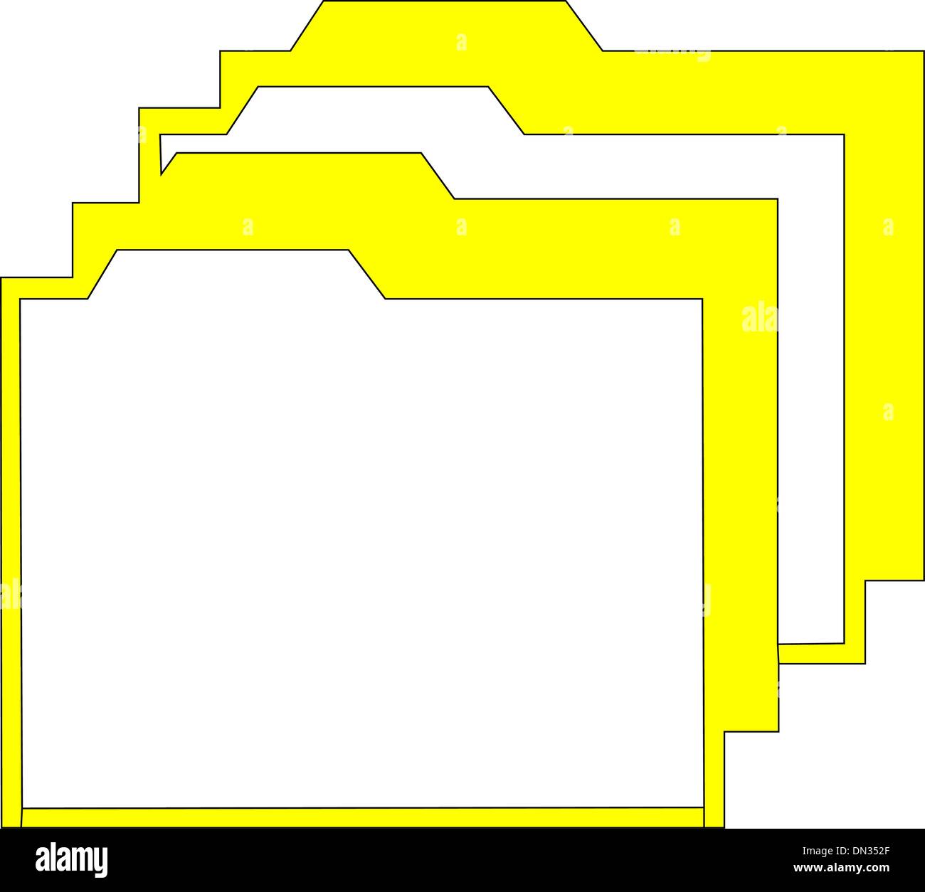 computer folders on white Stock Vector Image & Art - Alamy