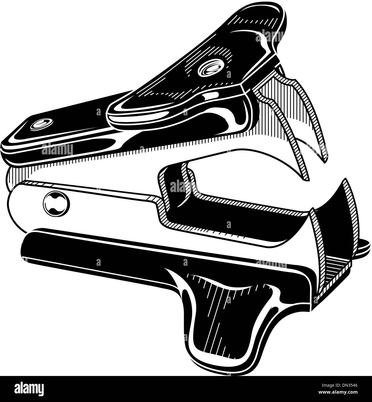 Stapler view Black and White Stock Photos & Images - Alamy