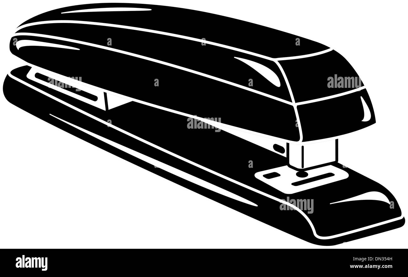 Stapler white background Stock Vector Images - Alamy