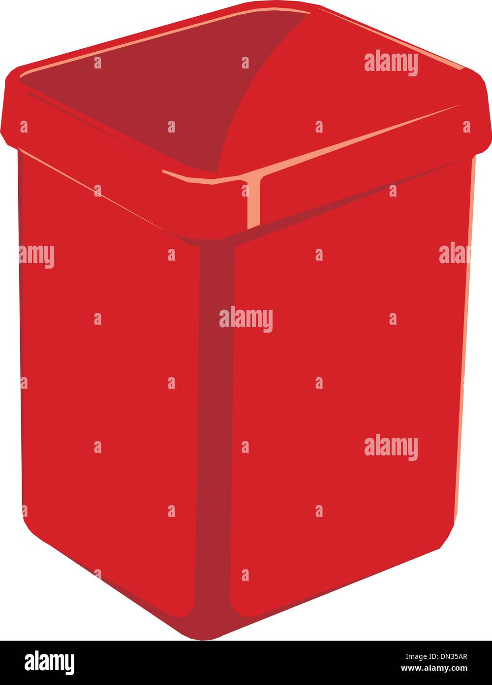 Trash bin full Stock Vector Images - Alamy