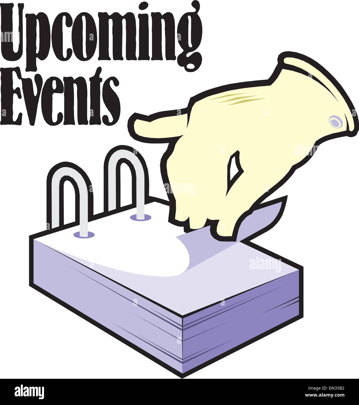 Busy calendar Stock Vector Images - Alamy