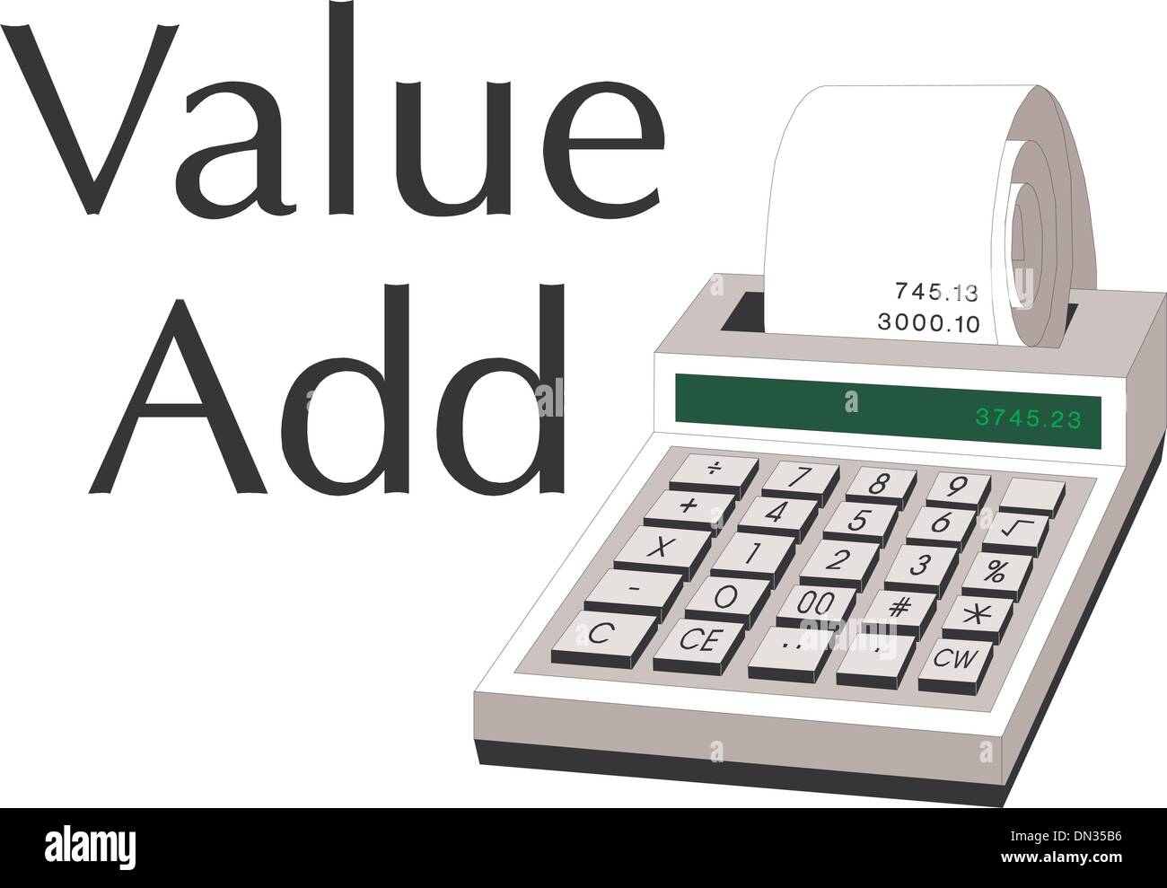 Investing calculate value Stock Vector Images - Alamy