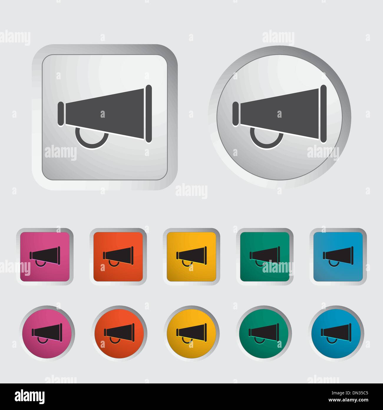 Loud horn symbol hi-res stock photography and images - Alamy