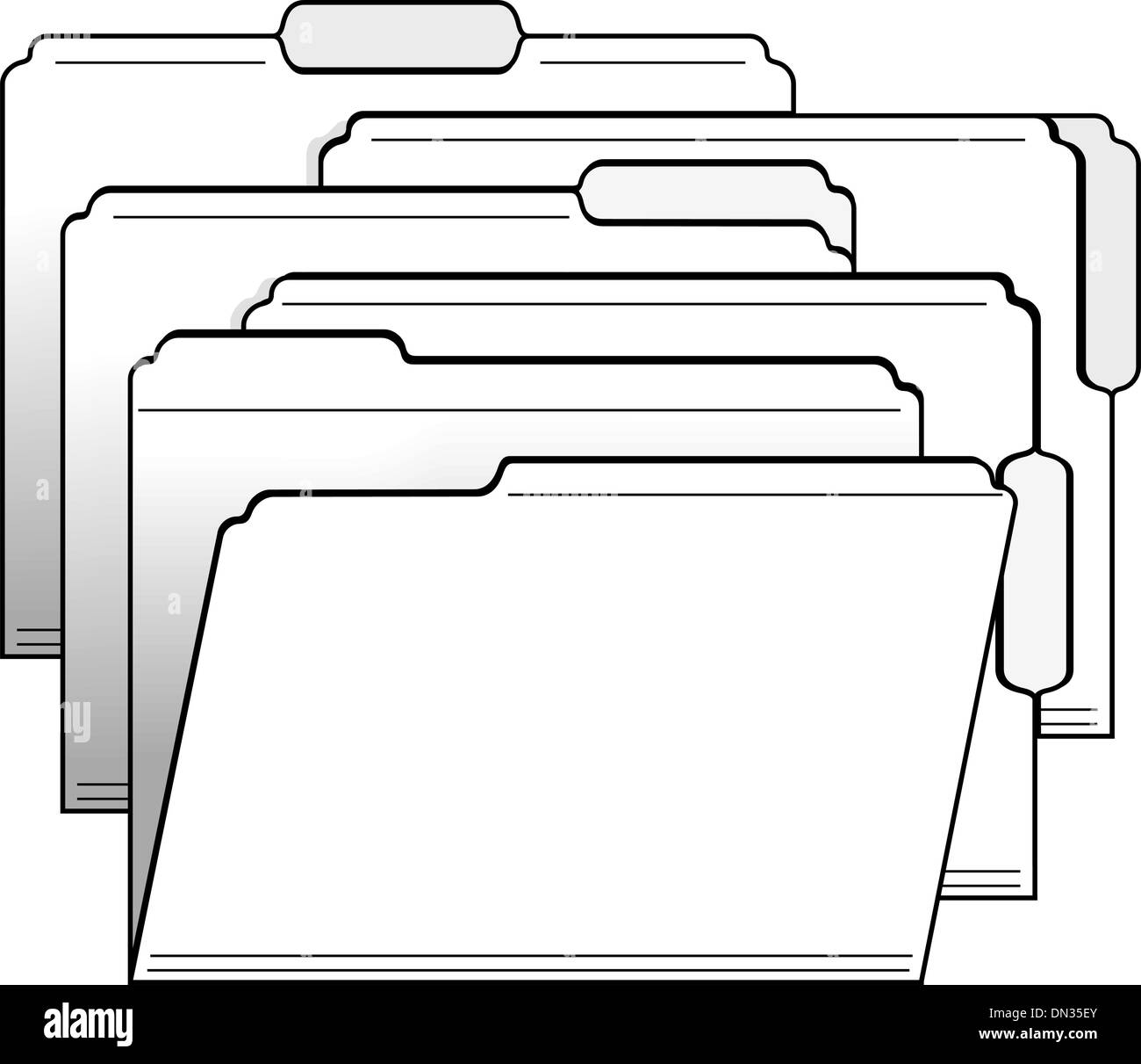 computer folder on white Stock Vector Image & Art - Alamy