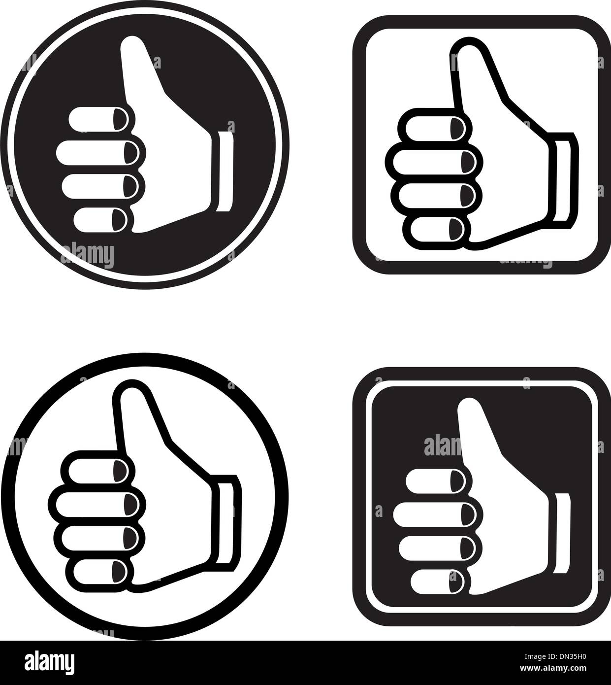 vector thumb up icons Stock Vector Image & Art - Alamy
