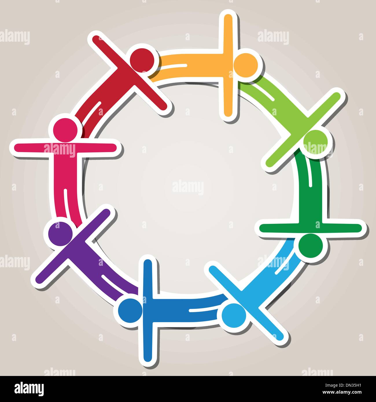 vector symbol of teamwork Stock Vector Image & Art - Alamy