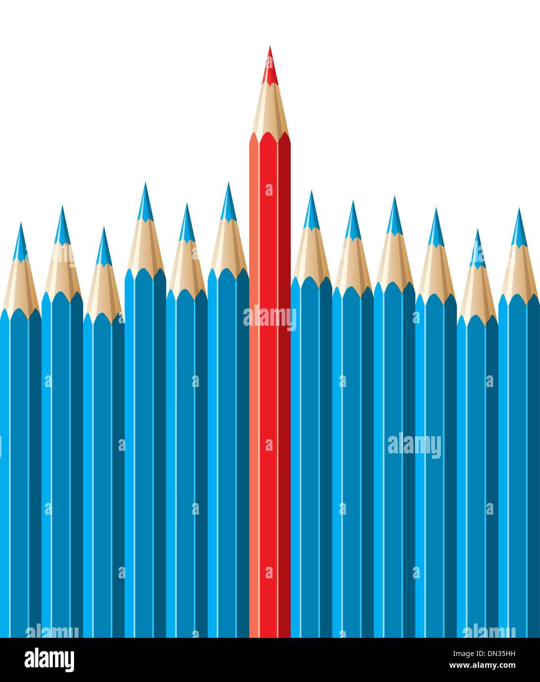 Business leader concept wooden Stock Vector Images - Alamy