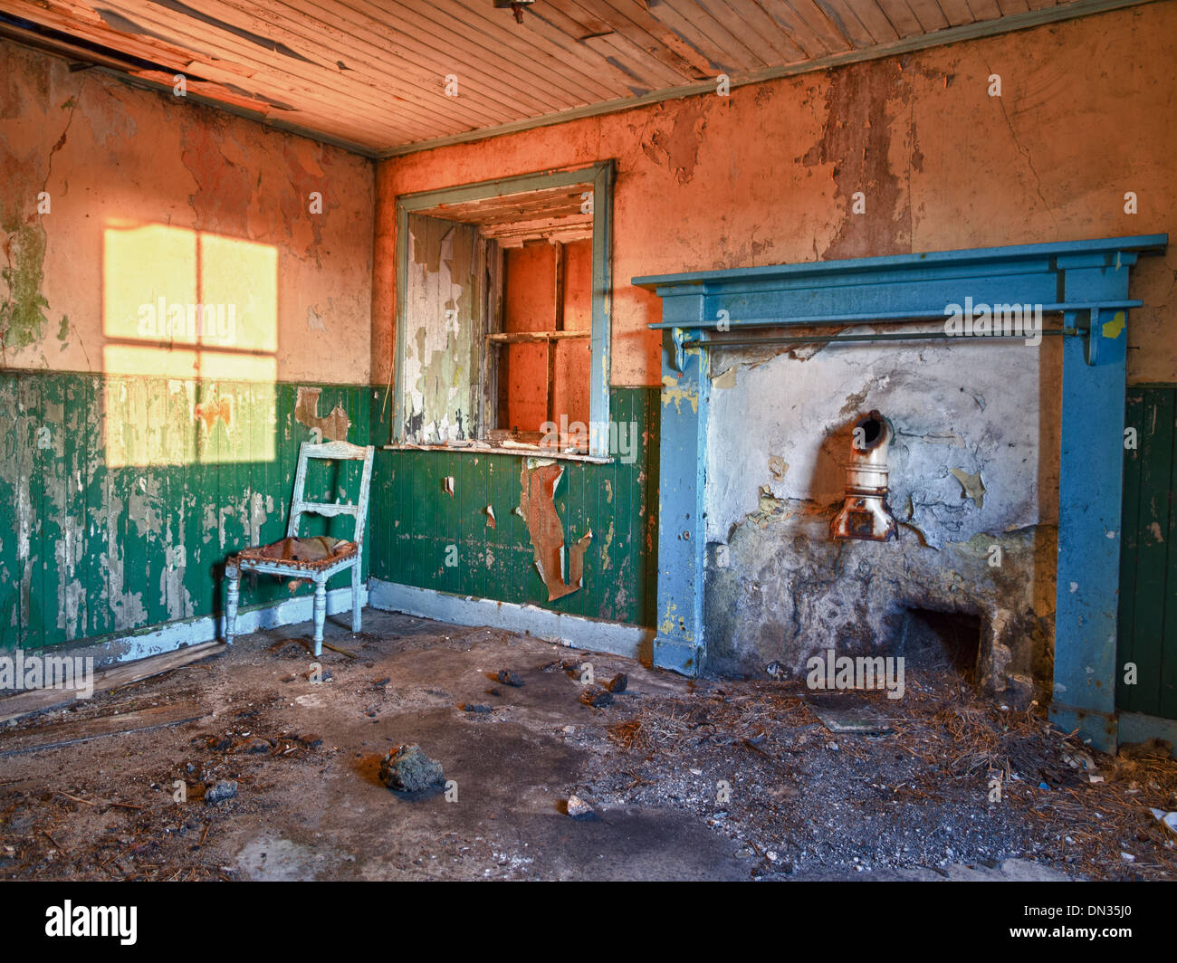 Interior of Abandoned Croft House, North Uist, Scotland Stock Photo - Alamy