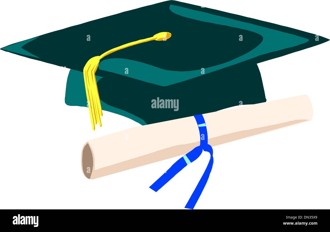 Graduation certificate and hat hi-res stock photography and images - Alamy