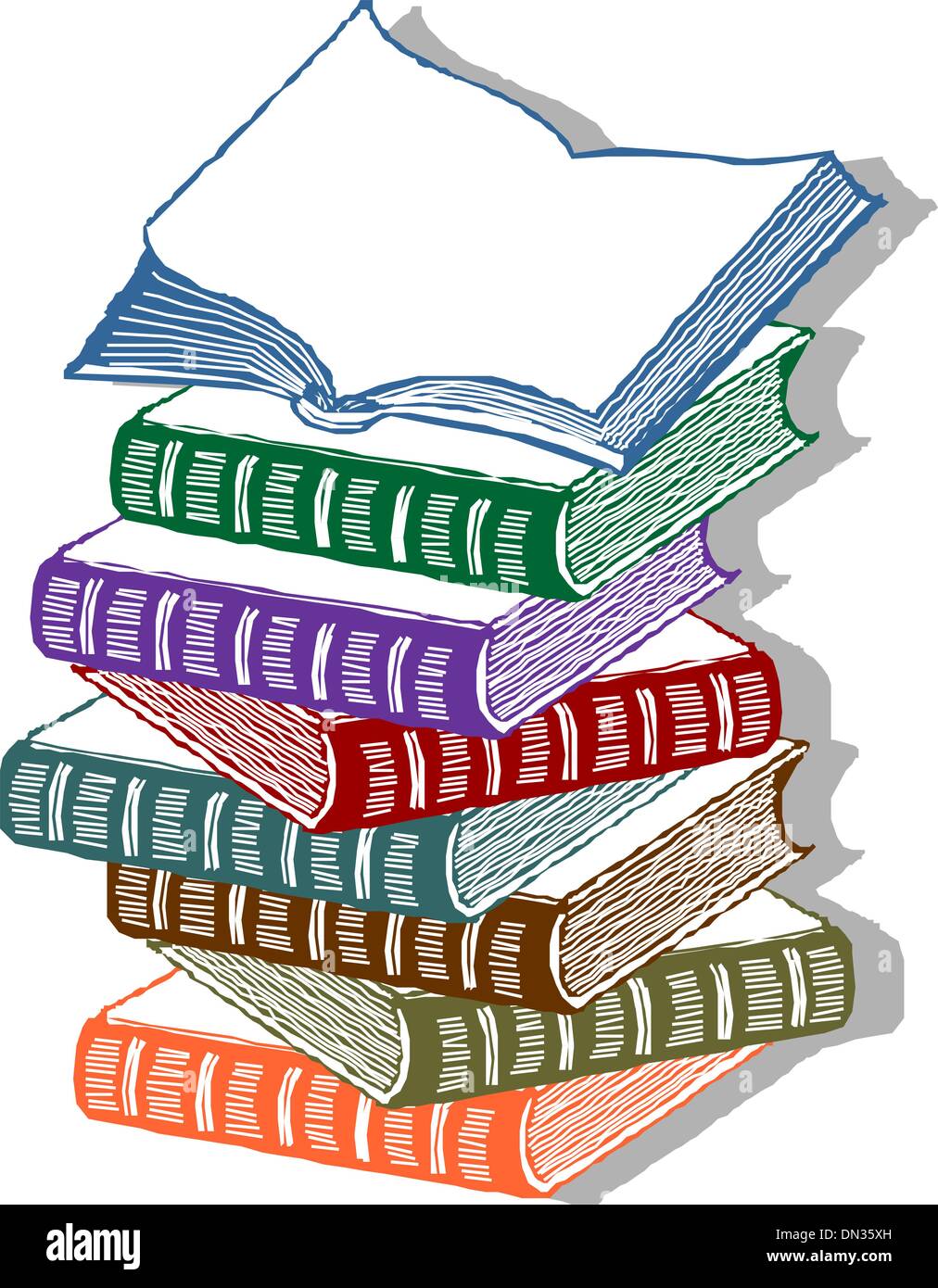 Books Stock Vector Images - Alamy