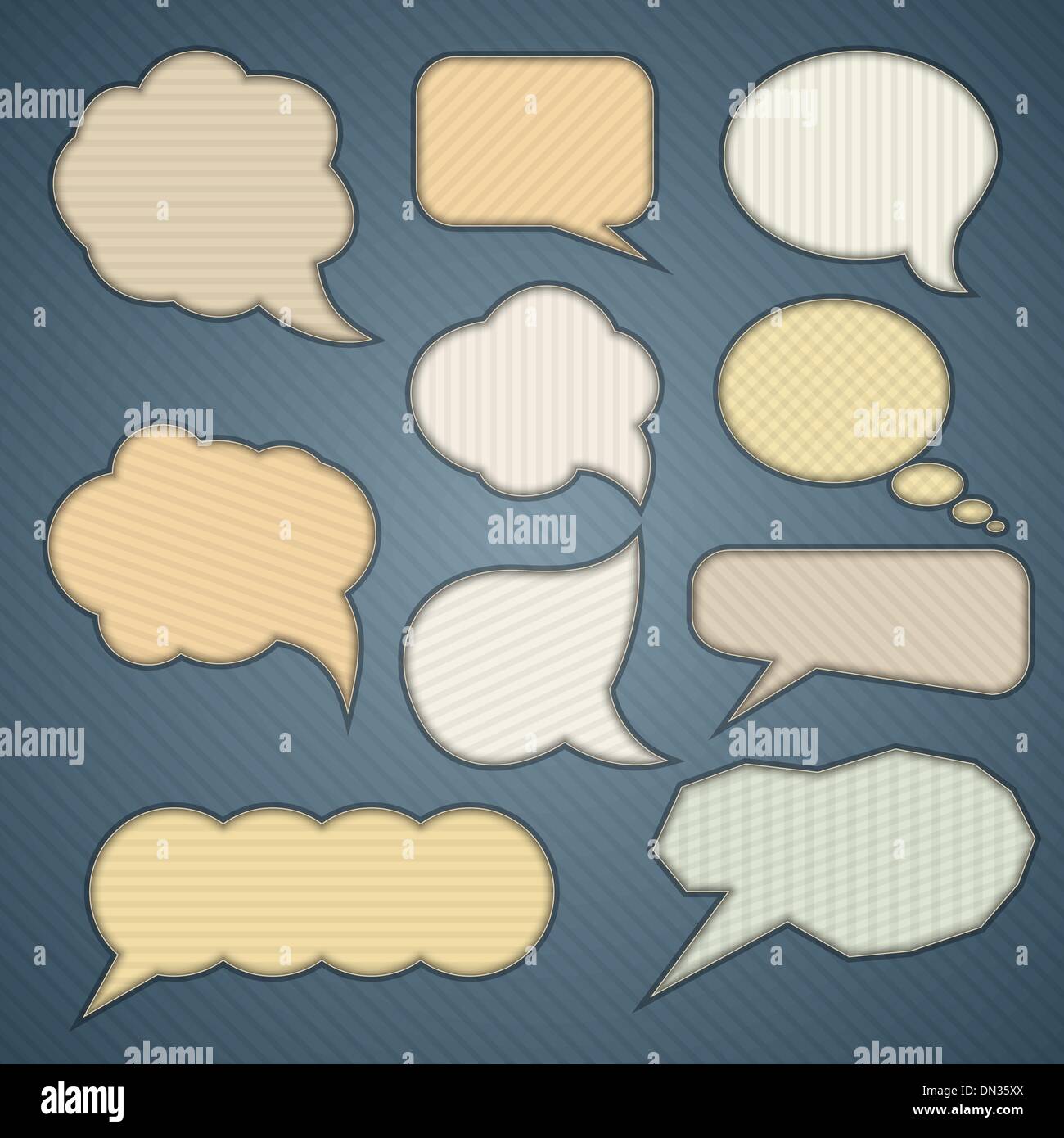 Banner & speech bubbles Stock Vector Image & Art - Alamy