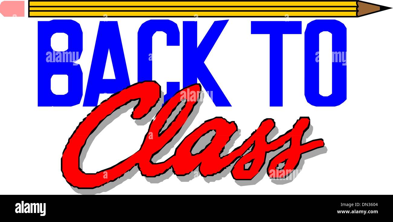 Back to Class Stock Vector Image & Art - Alamy