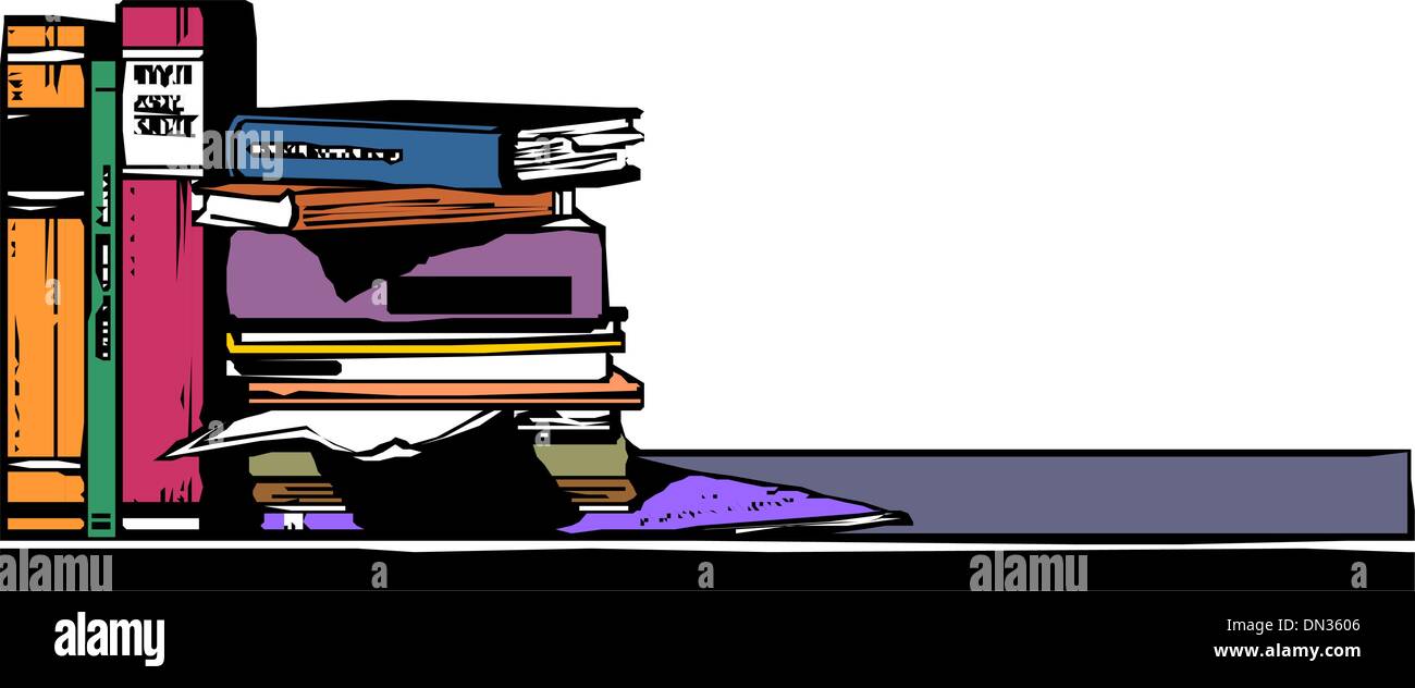 Heap of books Stock Vector Image & Art - Alamy