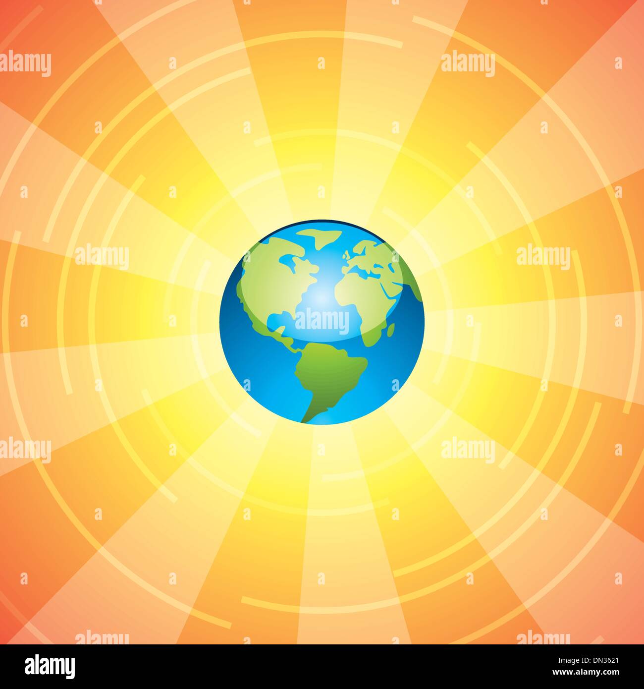Sky view sun rays Stock Vector Images - Alamy