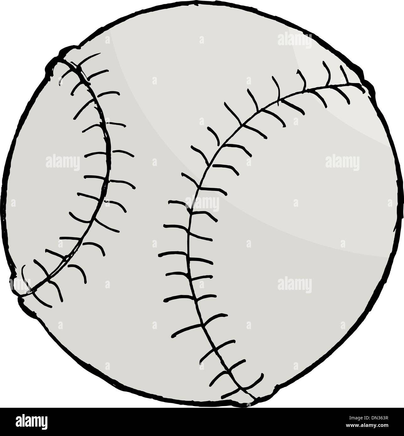 baseball ball, vector image Stock Vector Image & Art - Alamy